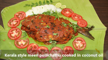Meen pollichathu – kerala style – Mr and Mrs Senthilkumar's Kitchen