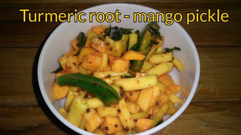 Turmeric root and mango pickle – Mr and Mrs Senthilkumar's Kitchen